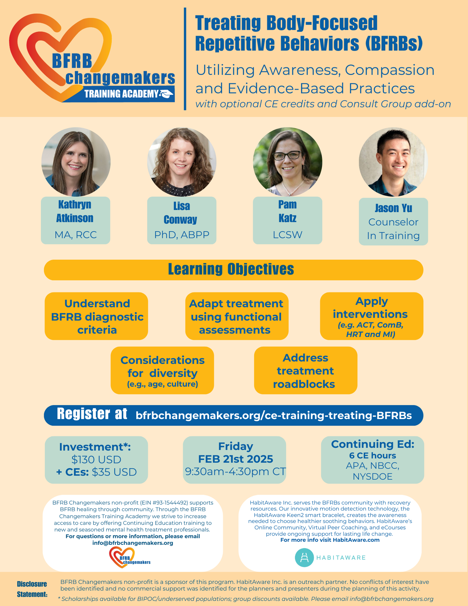 BFRB Changemakers Training Academy